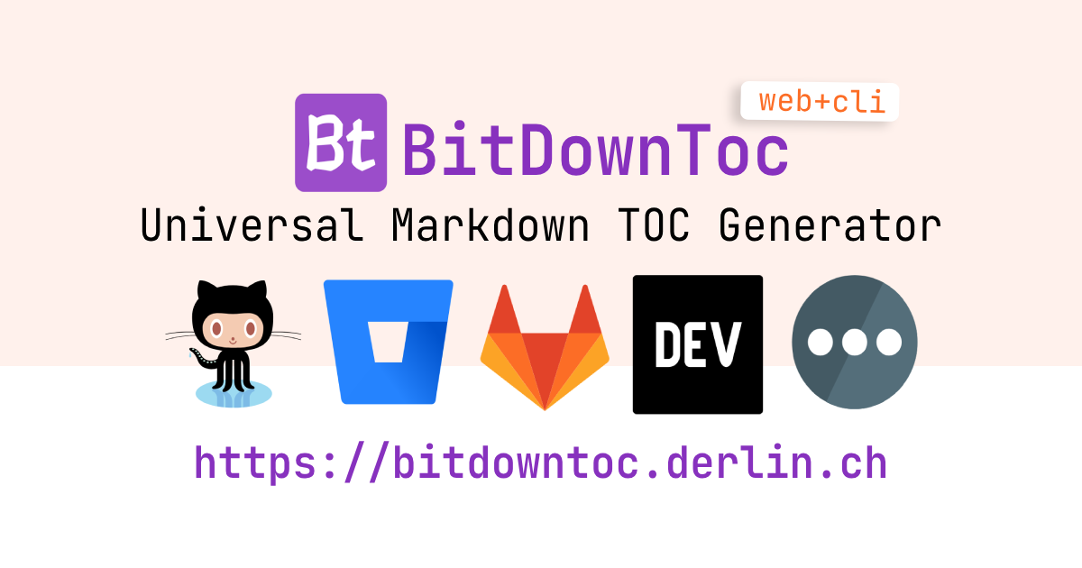 Generate Table of Contents (TOC) for Markdown Online